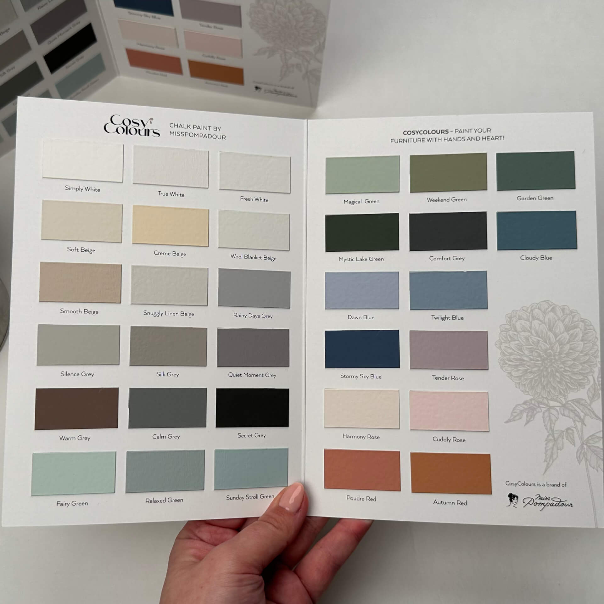 Farbkarte - CosyColours Kollektion - Farbkarte