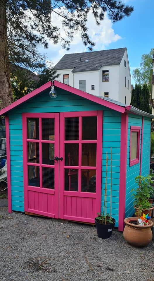 Gartenhaus streichen: Anleitung | MissPompadour