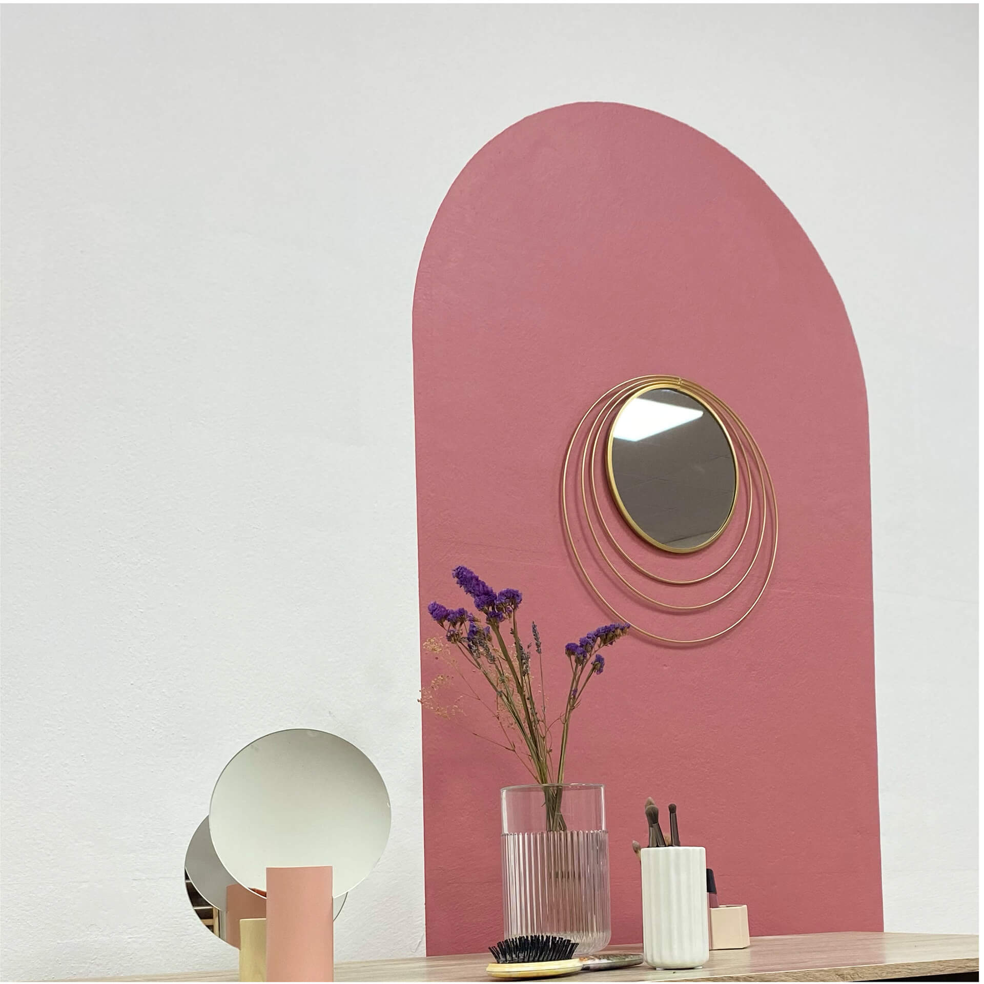 Pink mit Grau - Nachhaltige Wandfarbe | MissPompadour DE