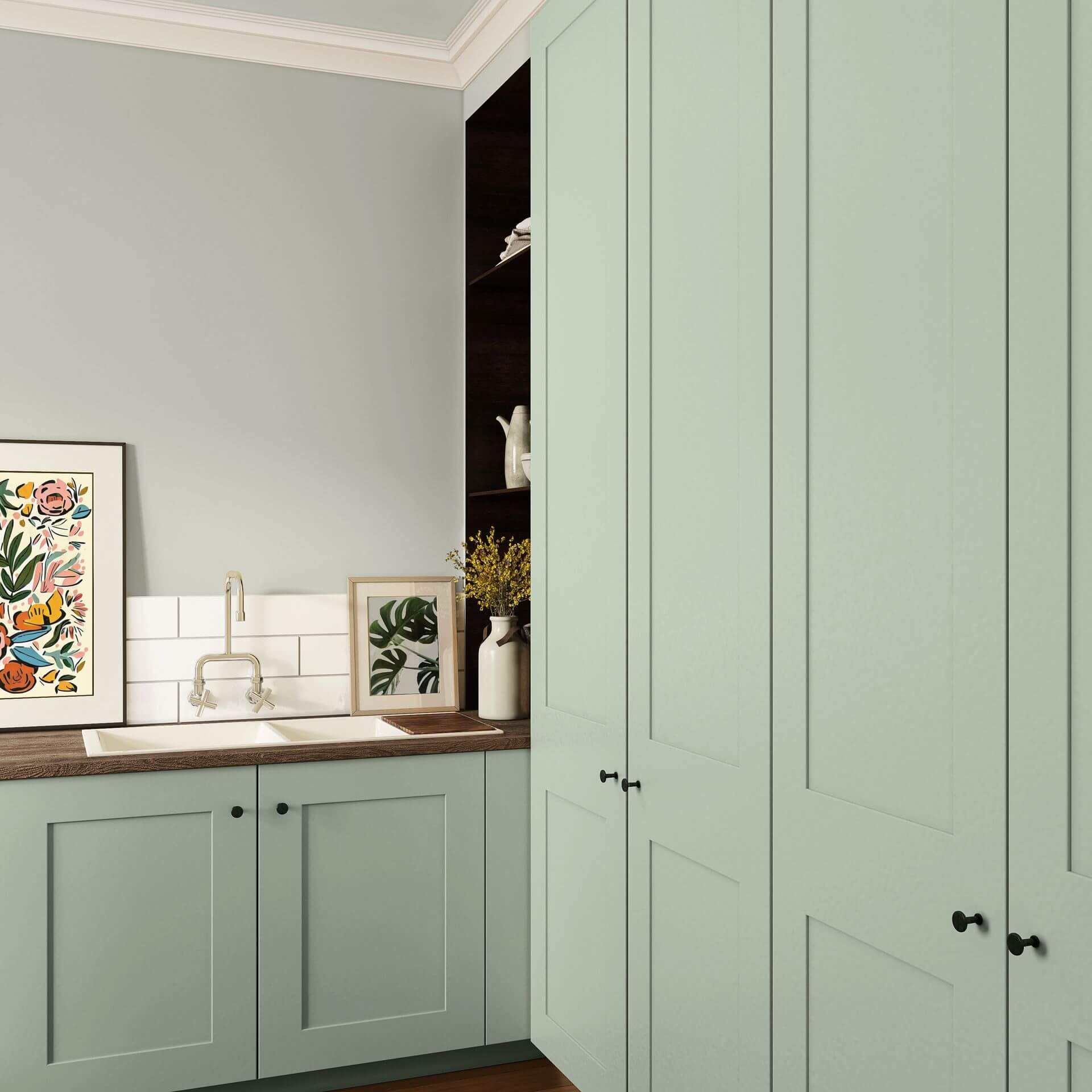 Green with Sage - Washable Wall Paint | MissPompadour EU